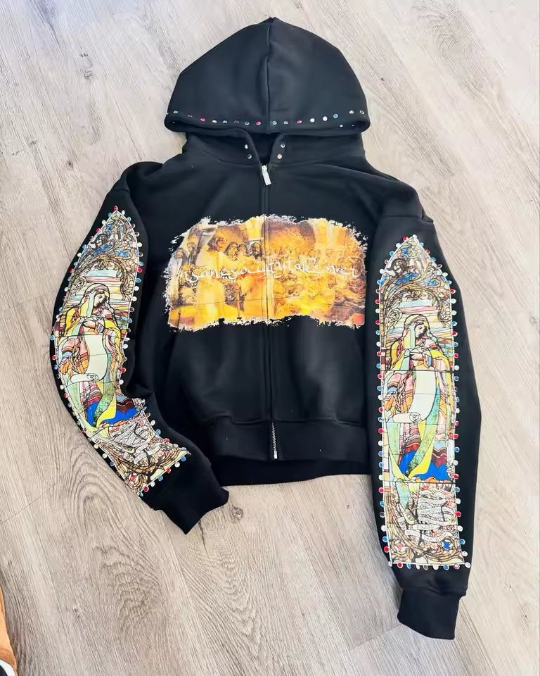 The Stained Glass Mosaic Jacket – Streetwear Boulevard
